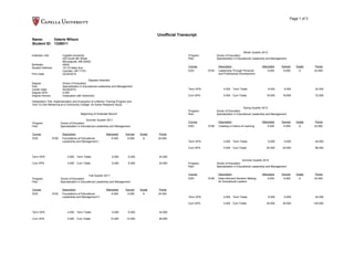 Capella Transcript(Unofficial) | PDF | Professional School | Postgraduate Education