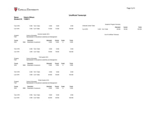 Capella Transcript(Unofficial) | PDF | Professional School ...