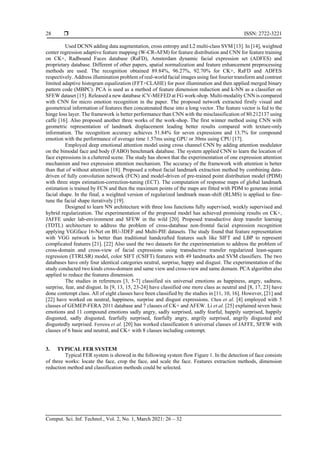 Feature extraction and classification methods of facial expression: A surey | PDF