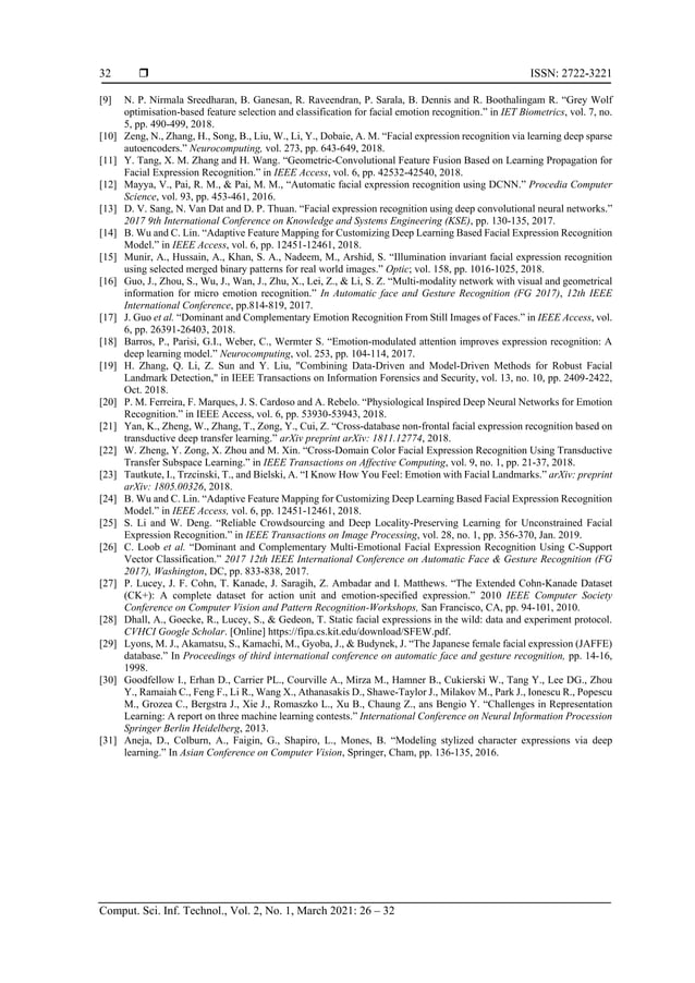 Feature extraction and classification methods of facial expression: A ...