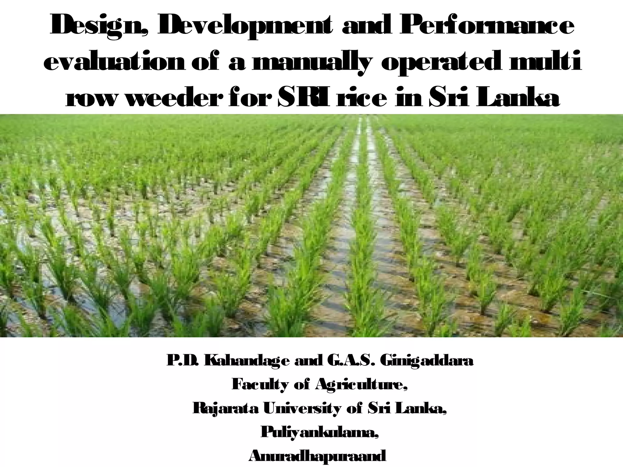 1411 - Design, Development and Performance: Evaluation of a Manually ...