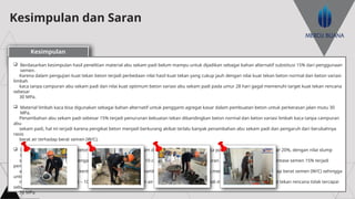 STRUKTUR Beton Skripsi Substitusi Menggunakan Abu Sekam Padi | PPTX