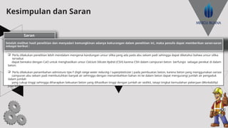 STRUKTUR Beton Skripsi Substitusi Menggunakan Abu Sekam Padi | PPTX