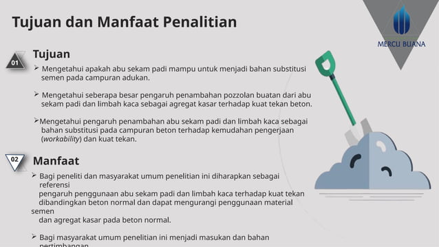 STRUKTUR Beton Skripsi Substitusi Menggunakan Abu Sekam Padi | PPTX