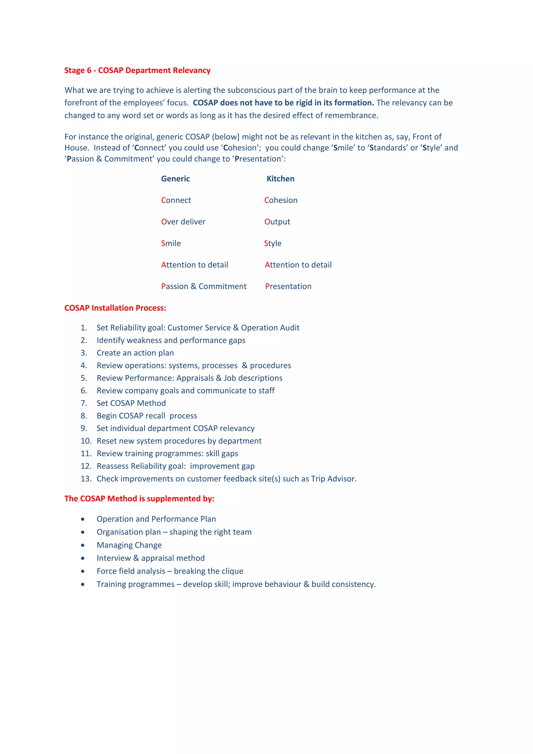 cosap training programme final pdf | PDF