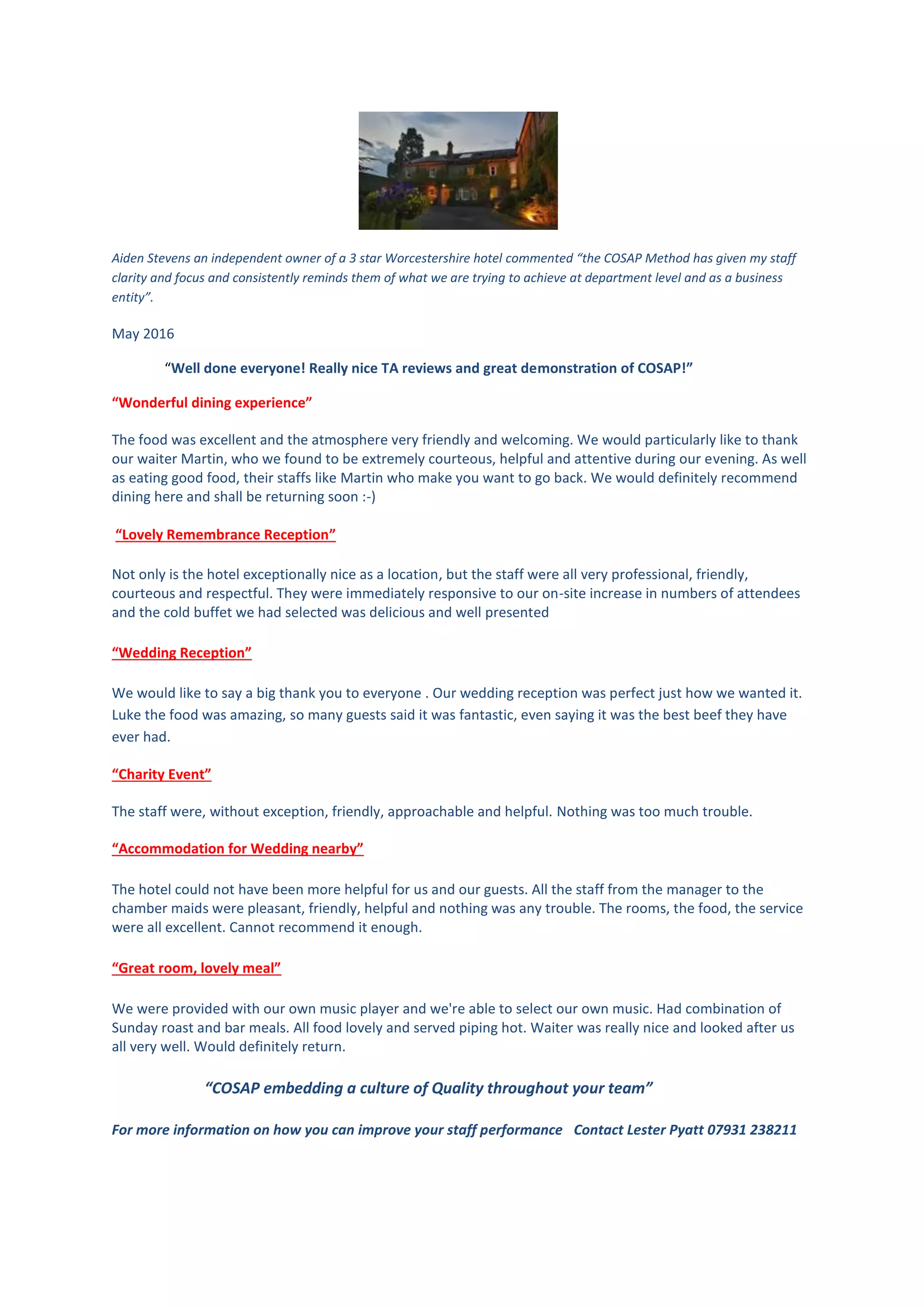 cosap training programme final pdf | PDF