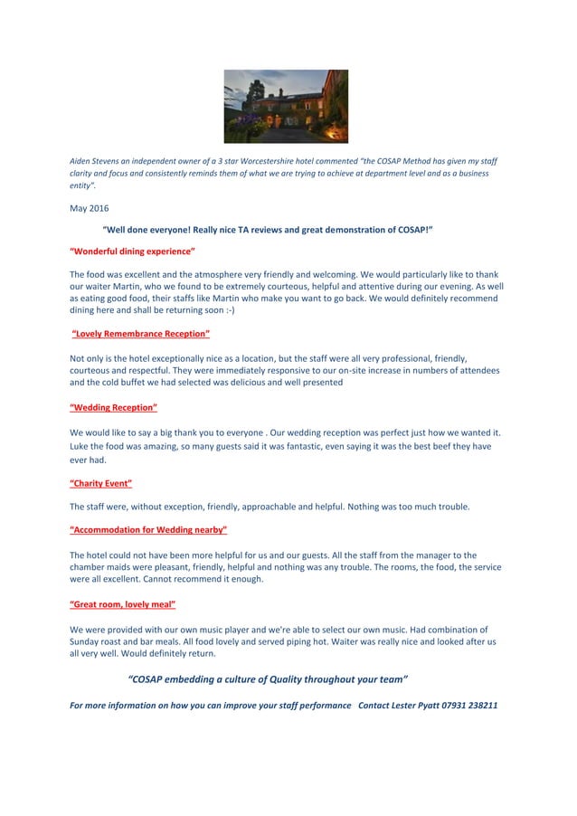 cosap training programme final pdf | PDF