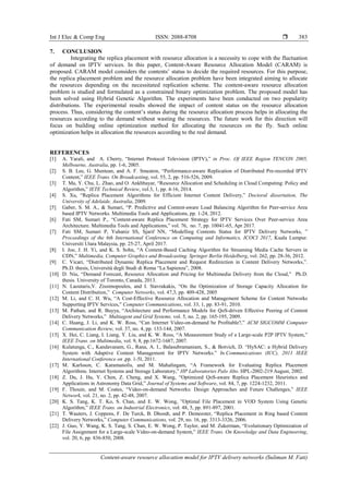 Content-aware resource allocation model for IPTV delivery networks | PDF