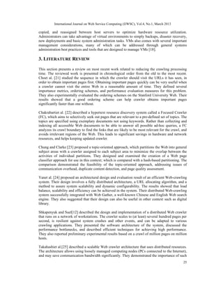 SPEEDING UP THE WEB CRAWLING PROCESS ON A MULTI-CORE PROCESSOR USING VIRTUALIZATION | PDF