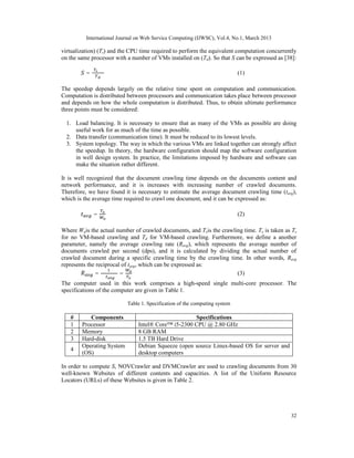 SPEEDING UP THE WEB CRAWLING PROCESS ON A MULTI-CORE PROCESSOR USING VIRTUALIZATION | PDF