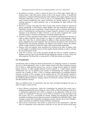 SPEEDING UP THE WEB CRAWLING PROCESS ON A MULTI-CORE PROCESSOR USING VIRTUALIZATION | PDF