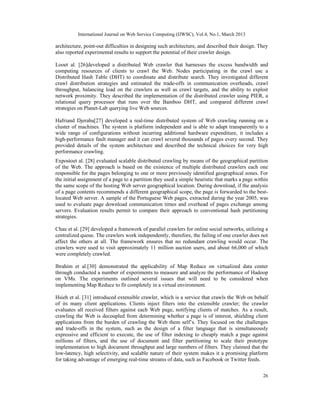 SPEEDING UP THE WEB CRAWLING PROCESS ON A MULTI-CORE PROCESSOR USING VIRTUALIZATION | PDF