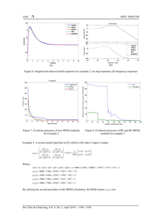 A hybrid bacterial foraging and modified particle swarm optimization for model order reduction | PDF