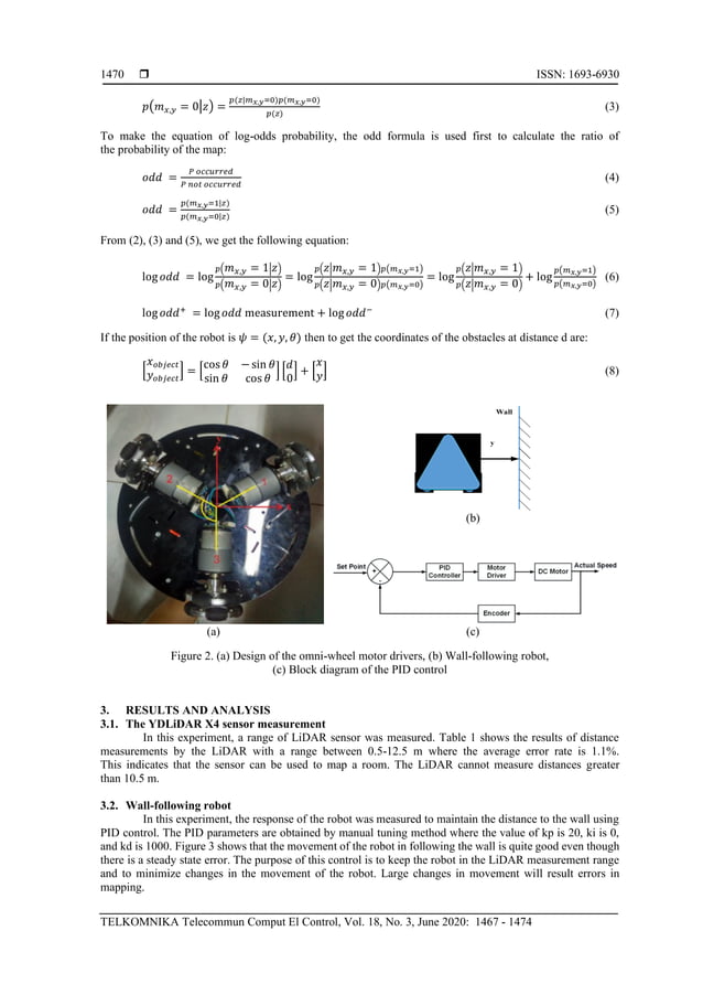 2D mapping using omni-directional mobile robot equipped with LiDAR | PDF