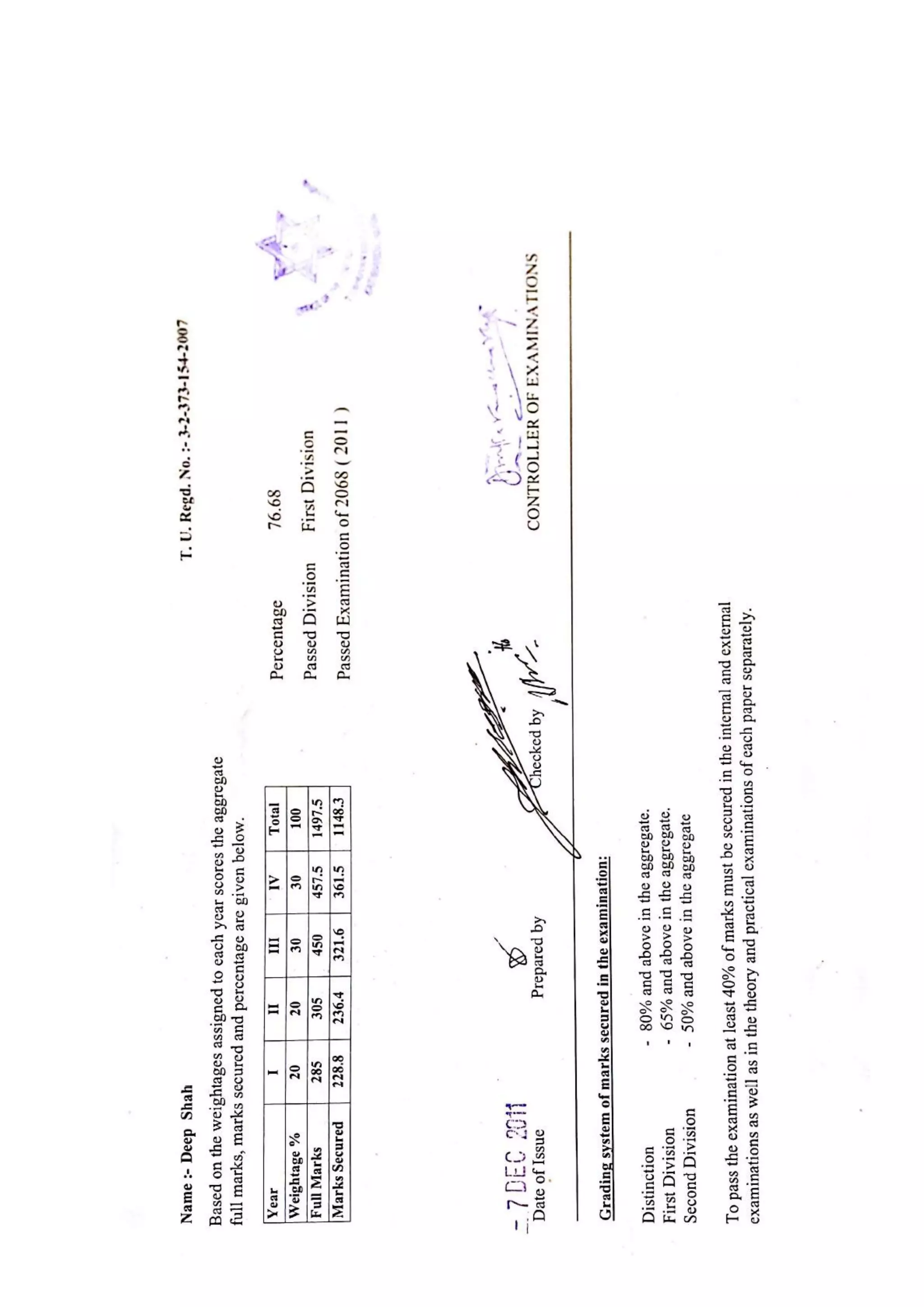 Bachelor's_Academic_Transcript | PDF