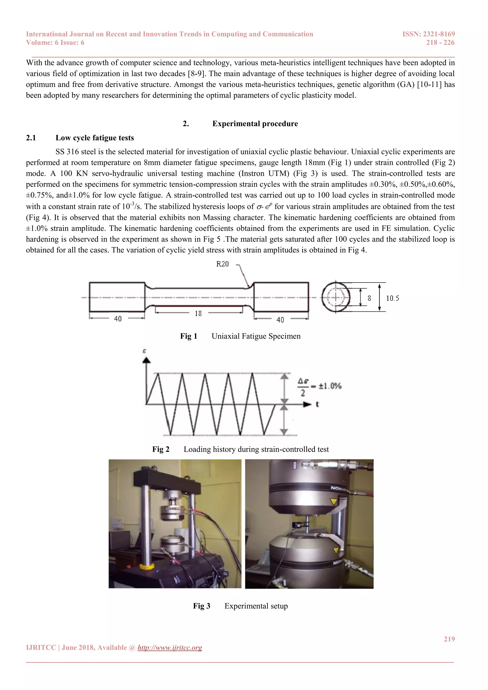 Kinematic Hardening Parameters Identification with Finite Element Simulation of Low Cycle ...