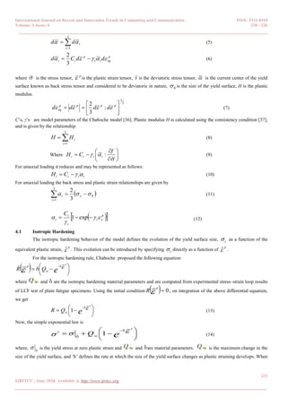 Kinematic Hardening Parameters Identification with Finite Element Simulation of Low Cycle ...