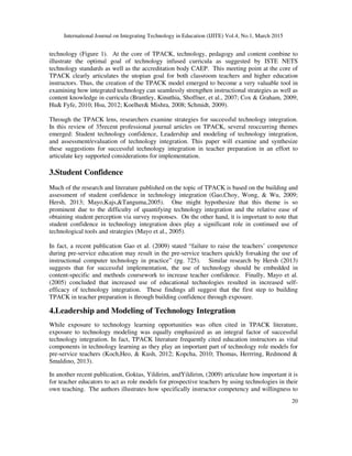 Successful Implementation of TPACK in Teacher Preparation Programs | PDF