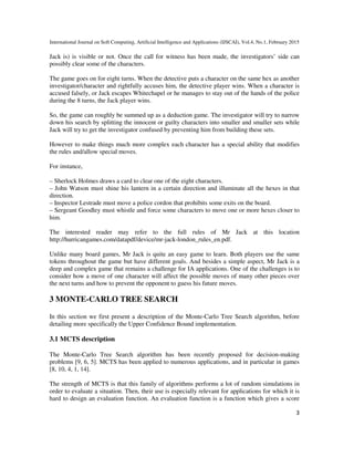 MONTE-CARLO TREE SEARCH FOR THE “MR JACK” BOARD GAME | PDF