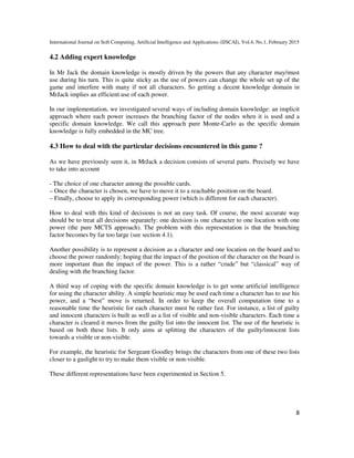 MONTE-CARLO TREE SEARCH FOR THE “MR JACK” BOARD GAME | PDF