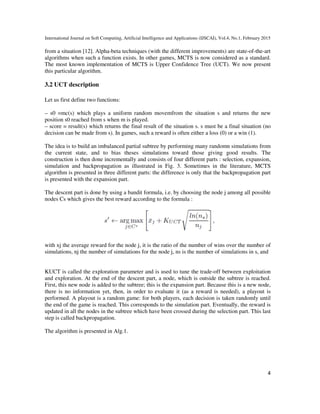 MONTE-CARLO TREE SEARCH FOR THE “MR JACK” BOARD GAME | PDF