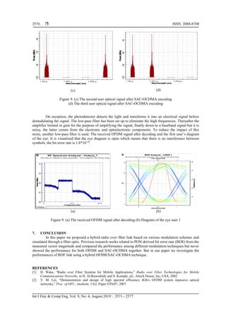 Radio over fiber system based on a hybrid link for next generation of optical fiber ...