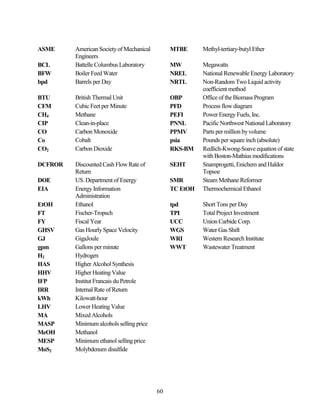Thermochemical Ethanol via Indirect Gasification and Mixed Alcohol ...