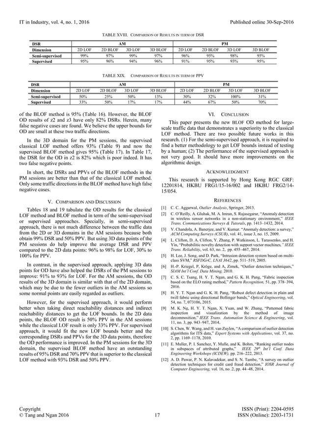 Traffic Outlier Detection By Density Based Bounded Local Outlier Factors Pdf