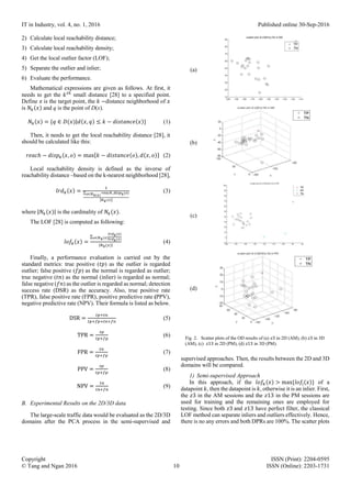 Traffic Outlier Detection by Density-Based Bounded Local Outlier Factors | PDF