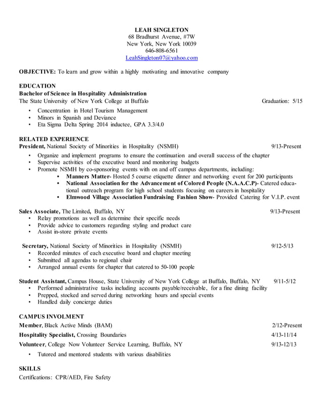 Leah Singleton Resume* | DOCX