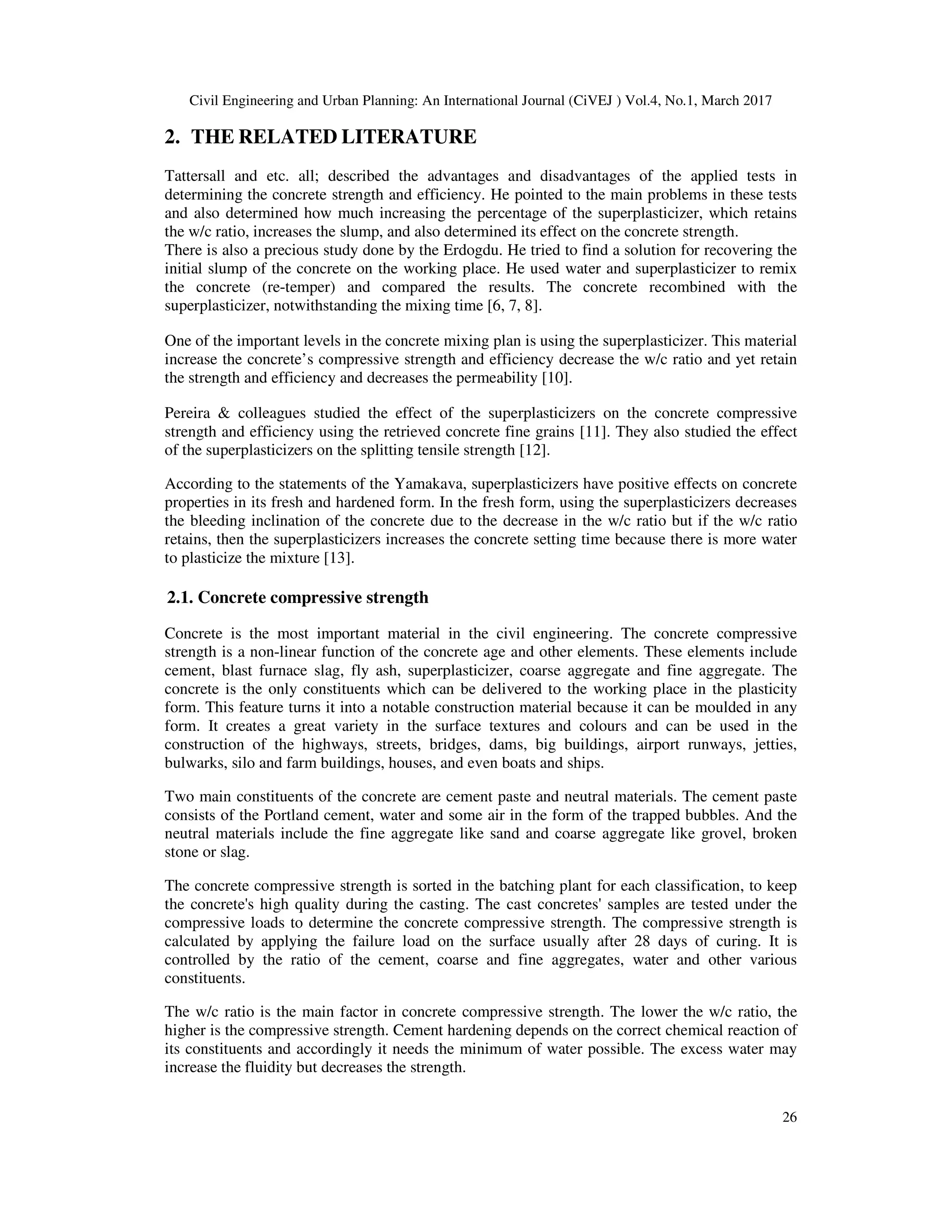 Evaluation of the Superplasticizer Effect on the Concrete Compressive Strength Using the Tree ...