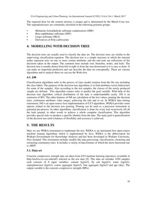 Evaluation of the Superplasticizer Effect on the Concrete Compressive Strength Using the Tree ...