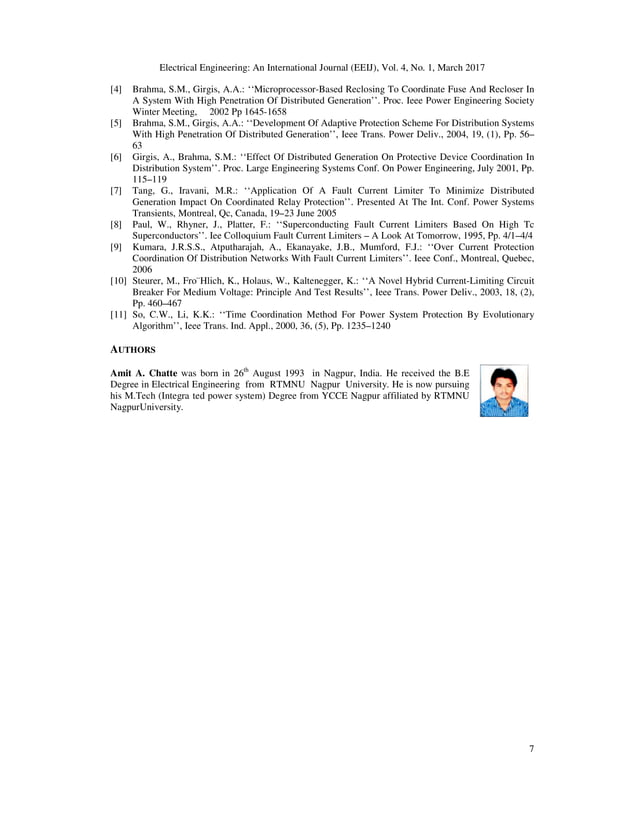 Overcurrent Relay Coordination In Distributed Generation With Fault Current Limiter Pdf