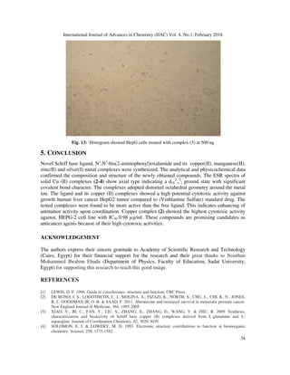 METALLO - BIOACTIVE COMPOUNDS AS POTENTIAL NOVEL ANTICANCER THERAPY | PDF