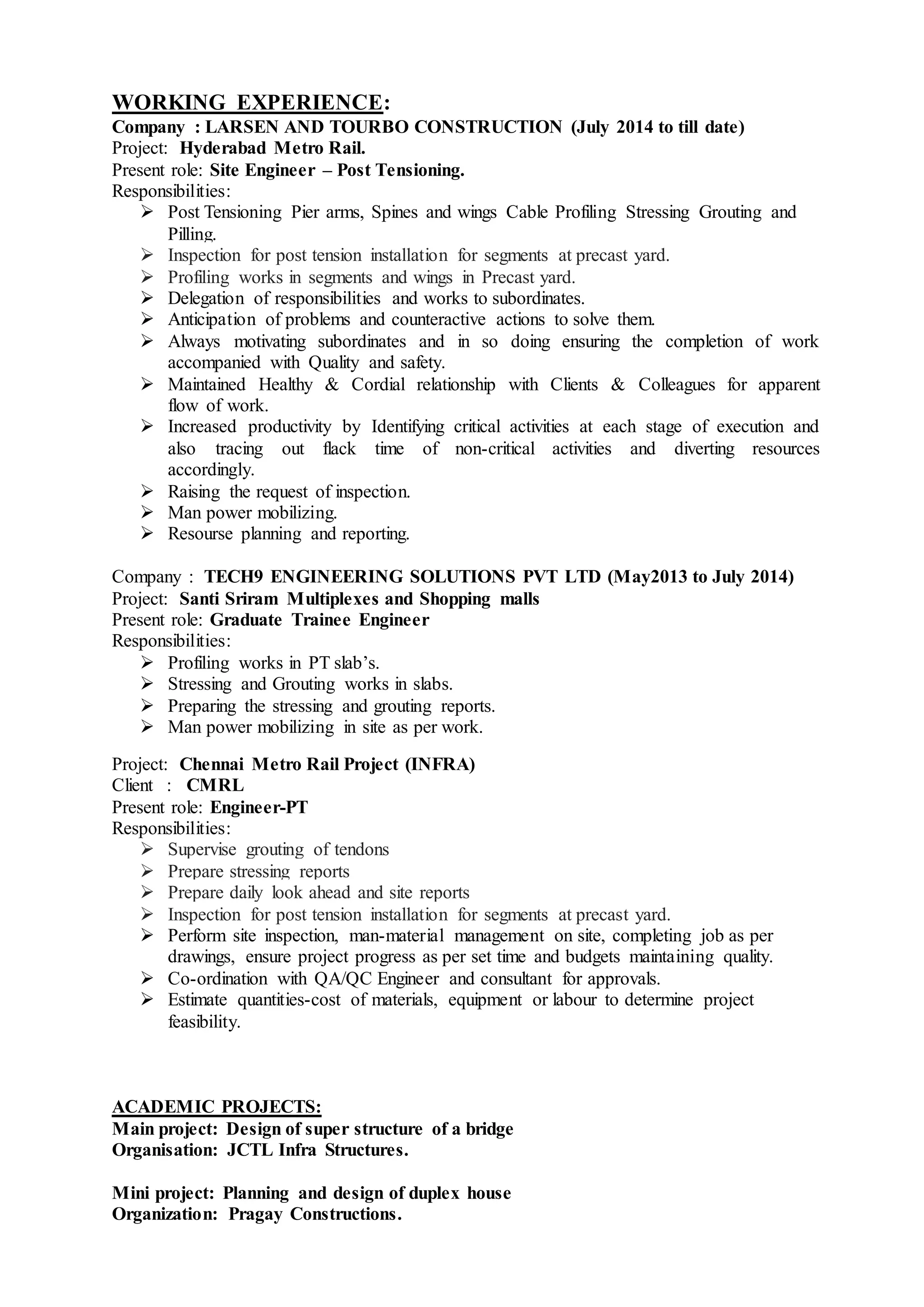 VINAY KUMAR RAJU RESUME | PDF