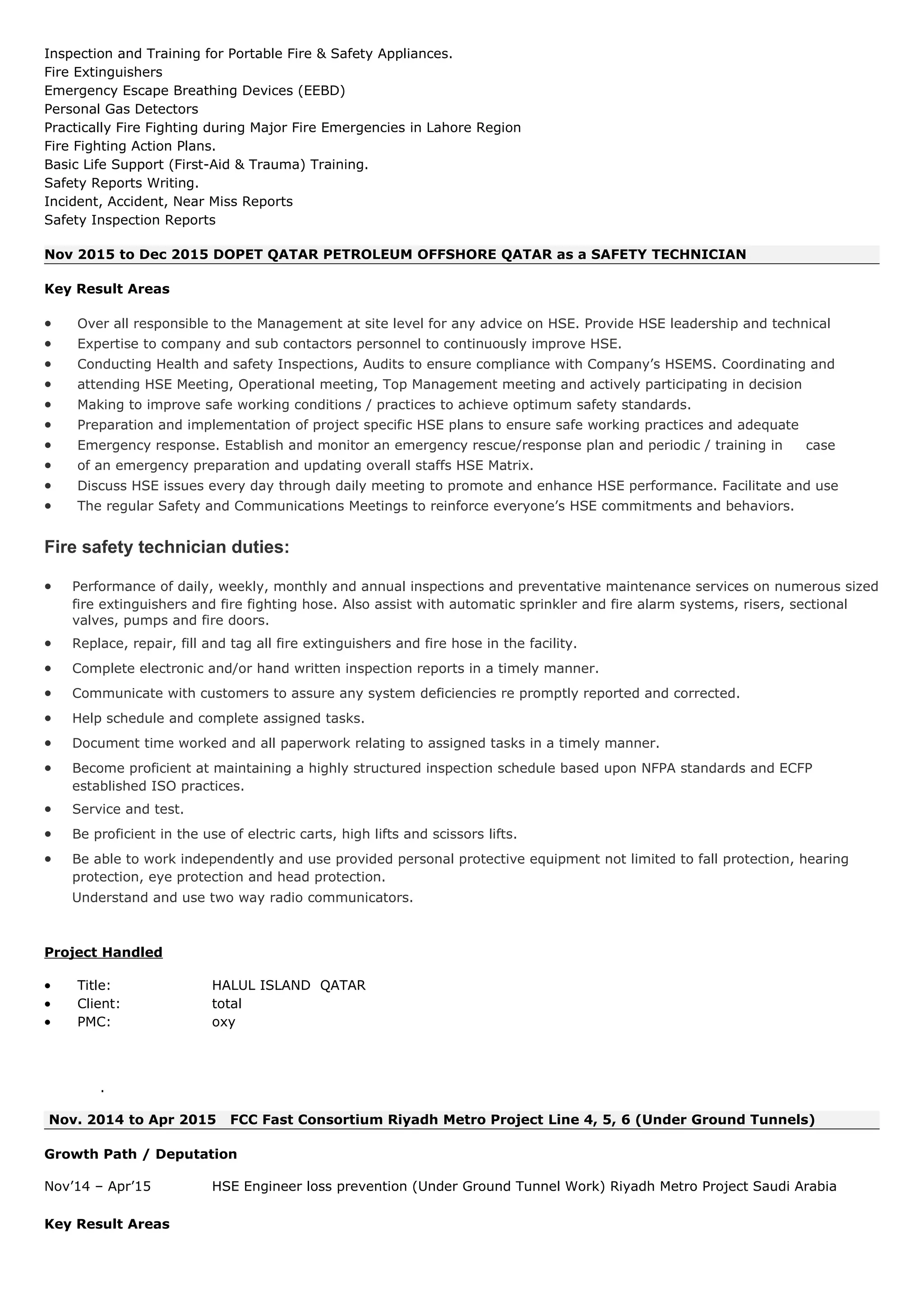 afzal malick updated HSE RESUME 30-08-2016 | PDF