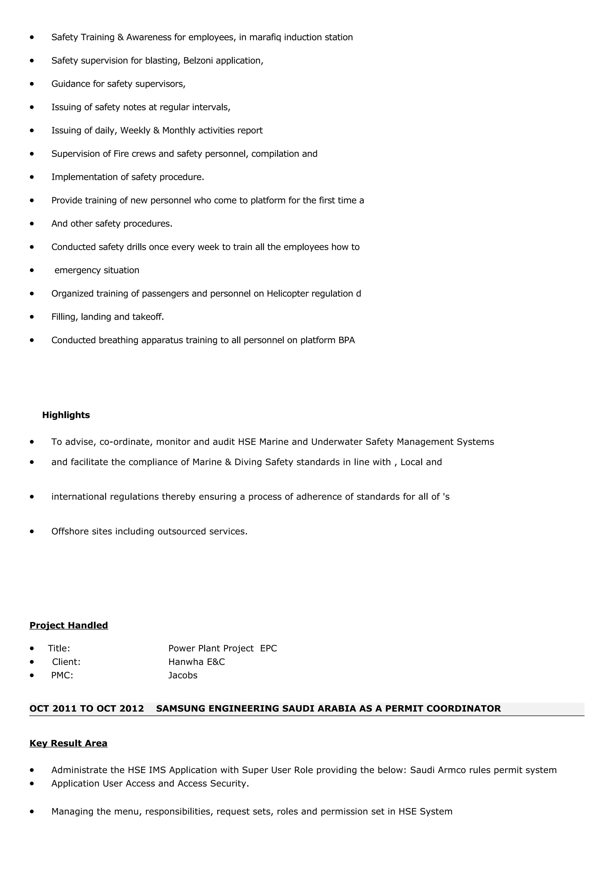 afzal malick updated HSE RESUME 30-08-2016 | PDF