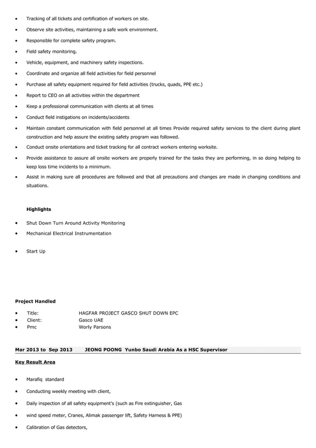 afzal malick updated HSE RESUME 30-08-2016 | PDF