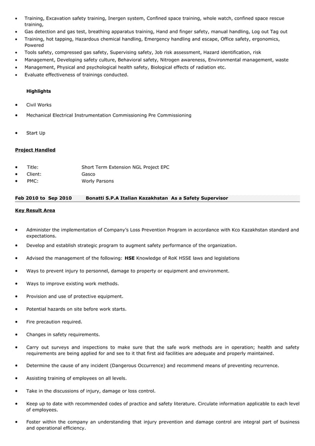 afzal malick updated HSE RESUME 30-08-2016 | PDF