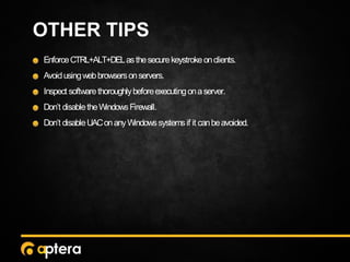 Developing a Secure Active Directory | PPT