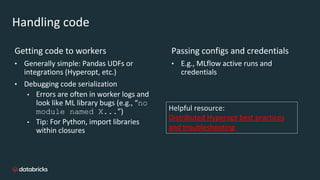 Tuning ML Models: Scaling, Workflows, and Architecture | PPT