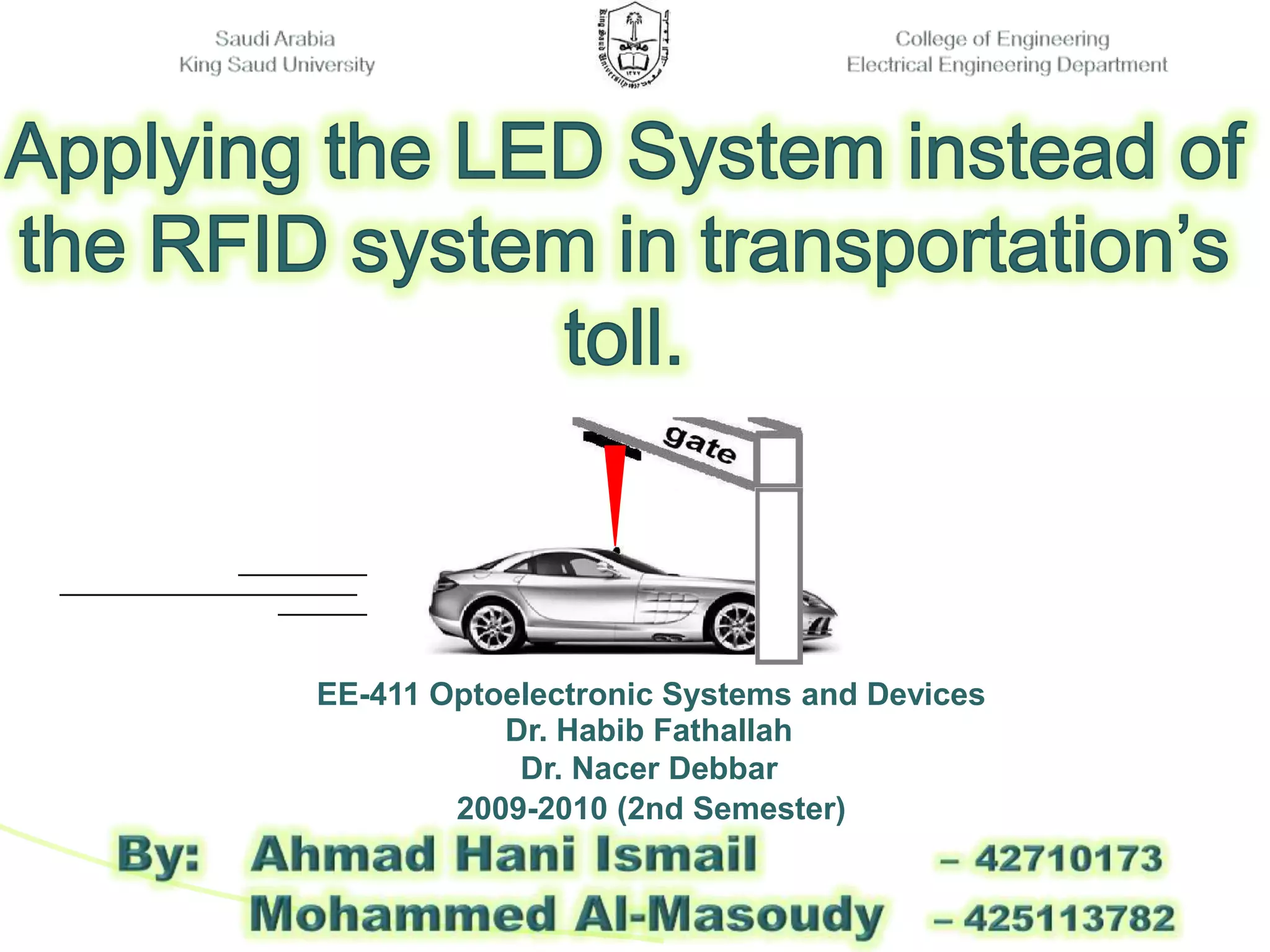 Applying The LED System instead Of The RFID System In Transportations ...