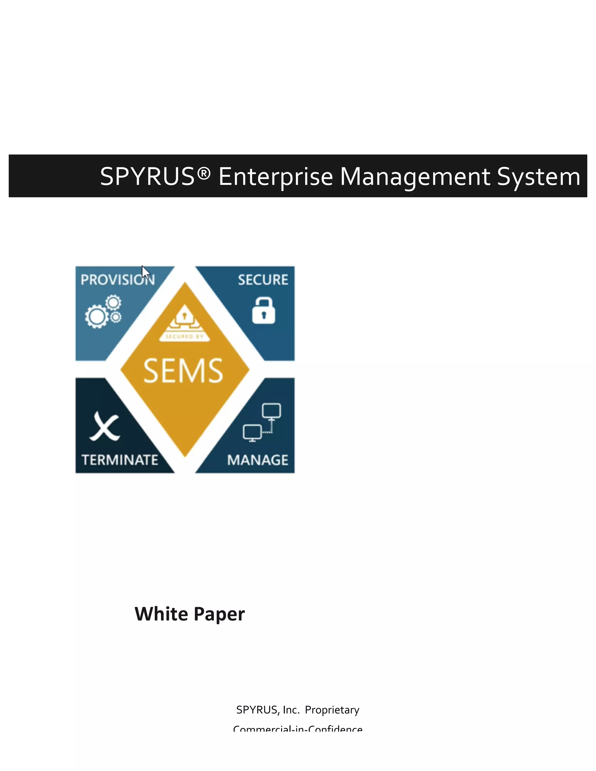 SPYRUS® Enterprise Management System | PDF
