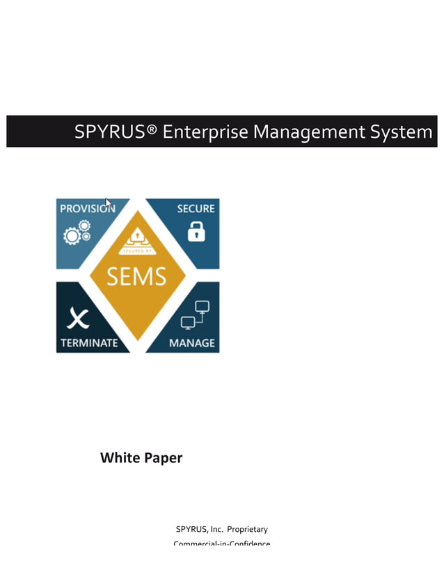 SPYRUS® Enterprise Management System | PDF