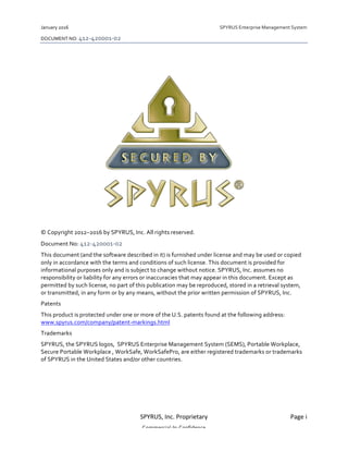 SPYRUS® Enterprise Management System | PDF