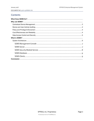 SPYRUS® Enterprise Management System | PDF