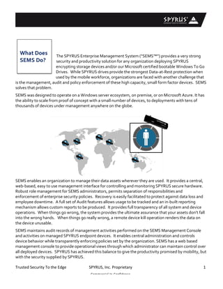 SPYRUS® Enterprise Management System | PDF