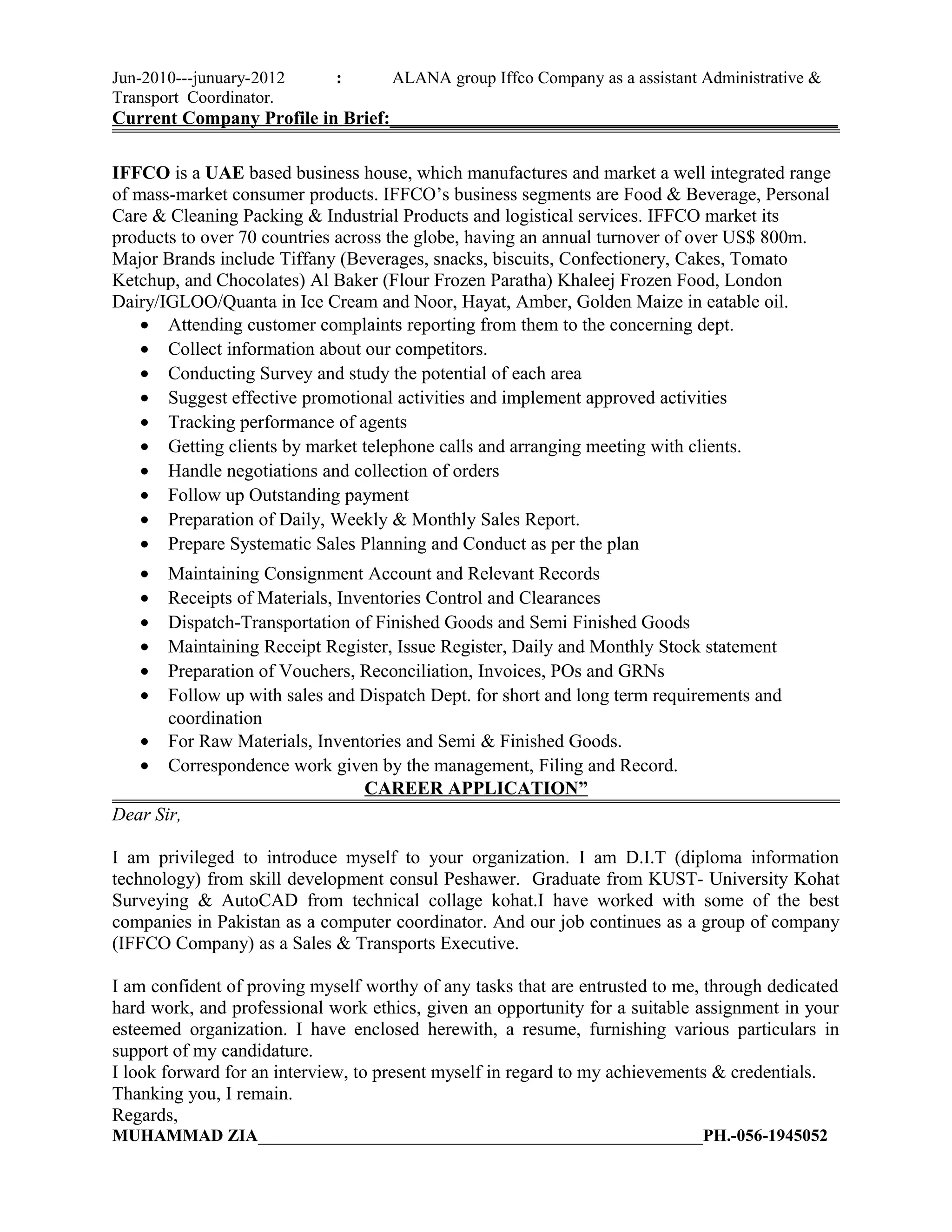 muhammad zia cv. | PDF