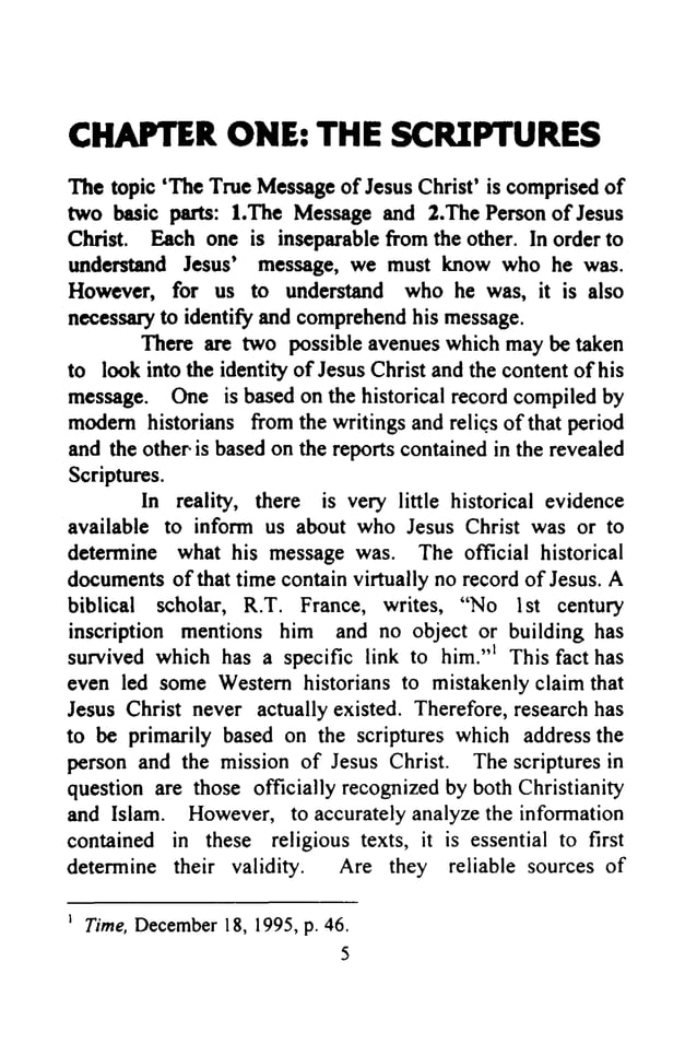 THE TRUE MESSAGE OF JESUS CHRIST | PDF