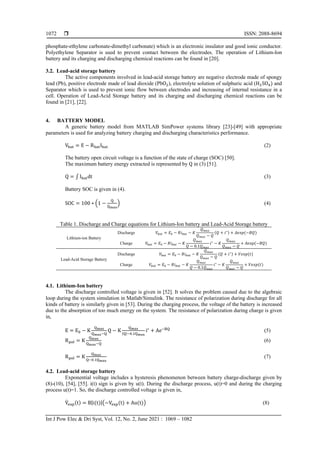 Comparison study of lead-acid and lithium-ıon batteries for solar ...